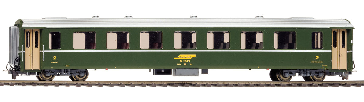 Rhb B2436 Einheitswagen II grün. – Adler Schmalspurbahnen